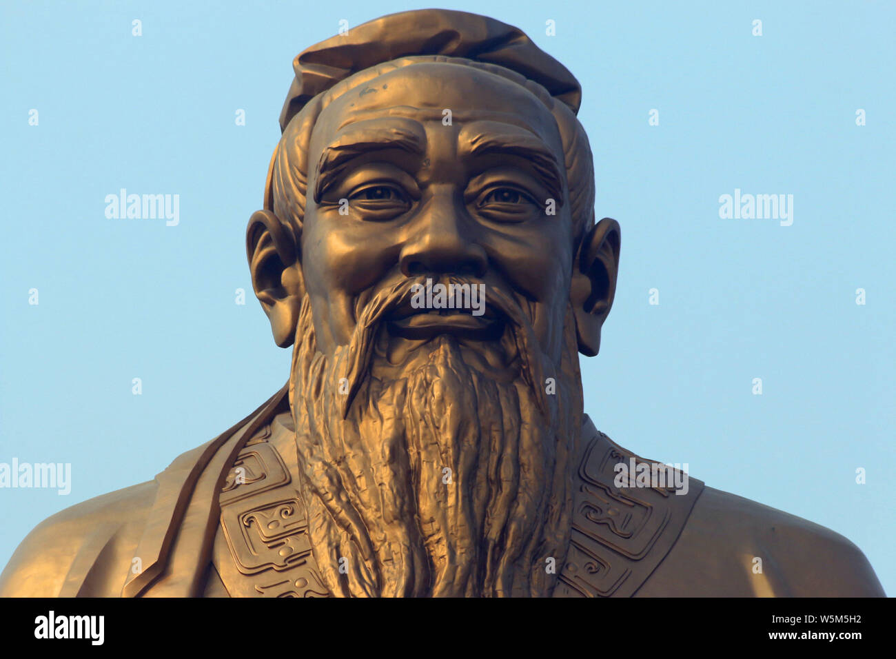 The world's tallest Confucius statue is seen on the Mount Nishan in ...