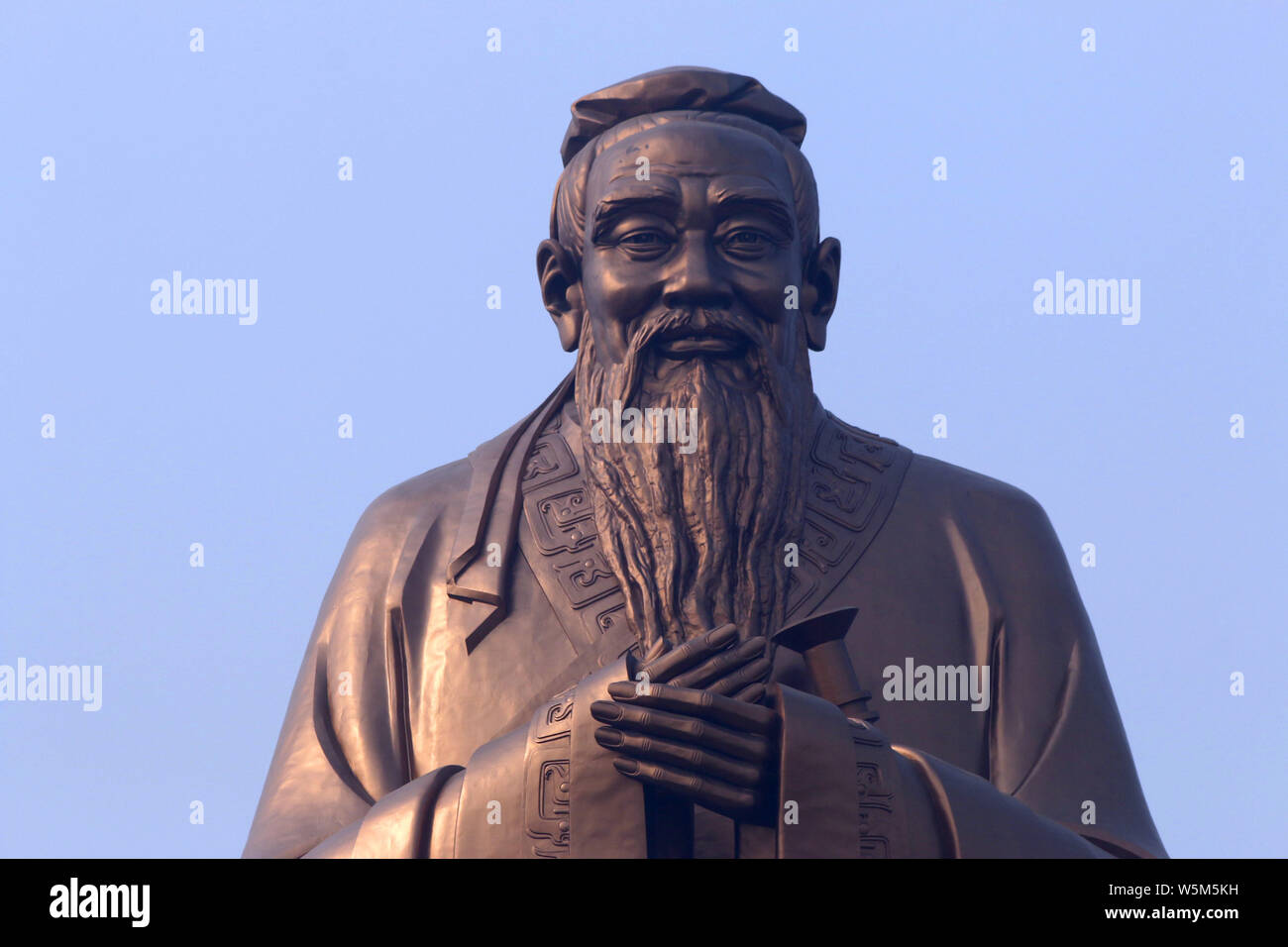 The world's tallest Confucius statue is seen on the Mount Nishan in ...