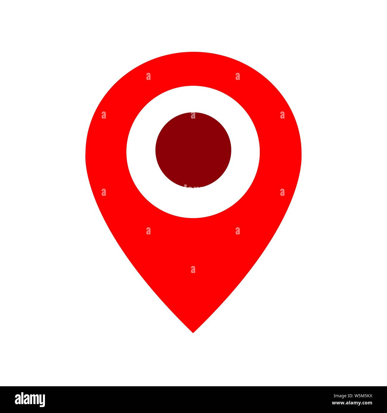Pin sign Location icon Stock Vector Image & Art - Alamy