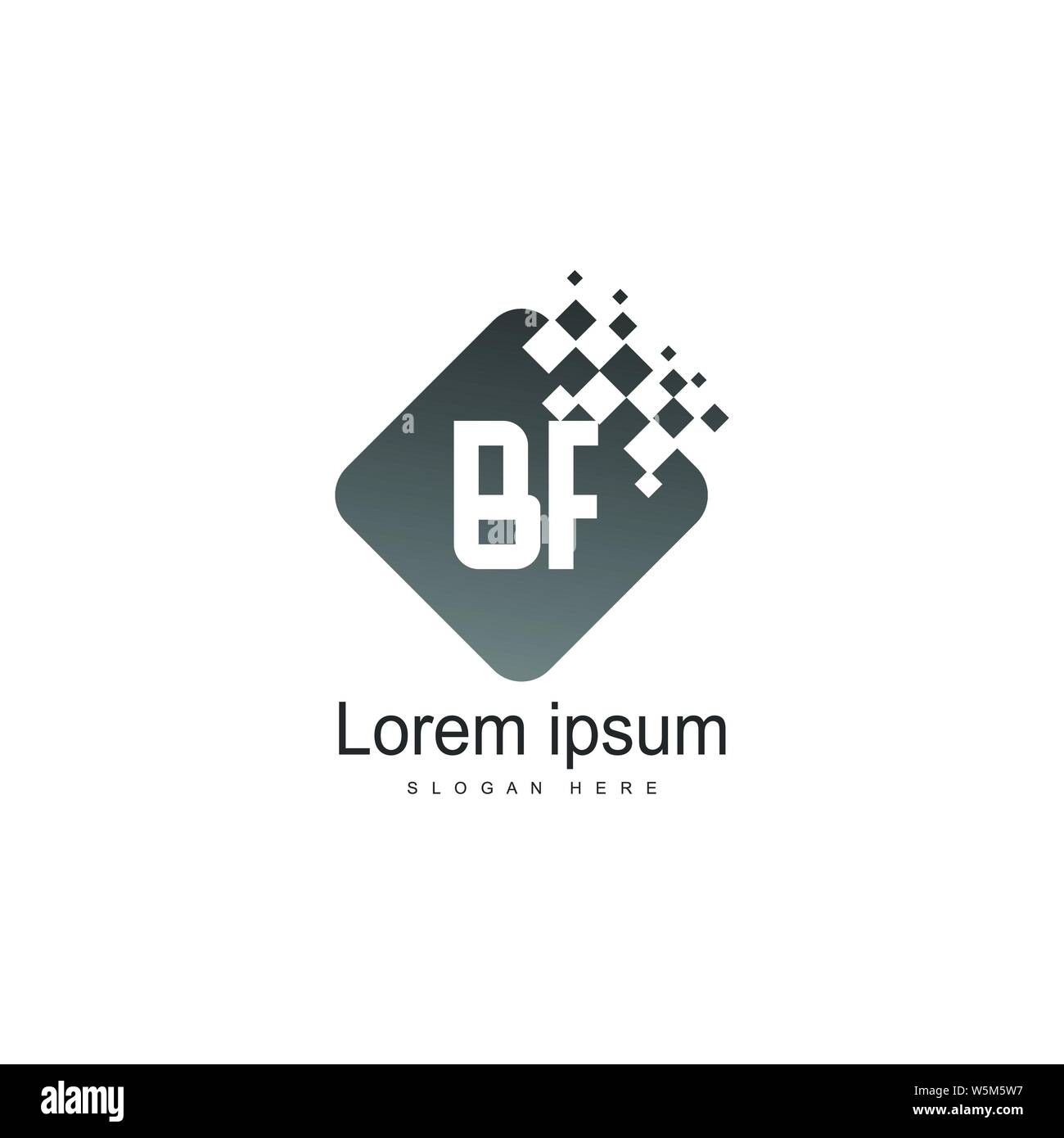 BF Letter Logo Design. Creative Modern BF Letters Icon Illustration ...