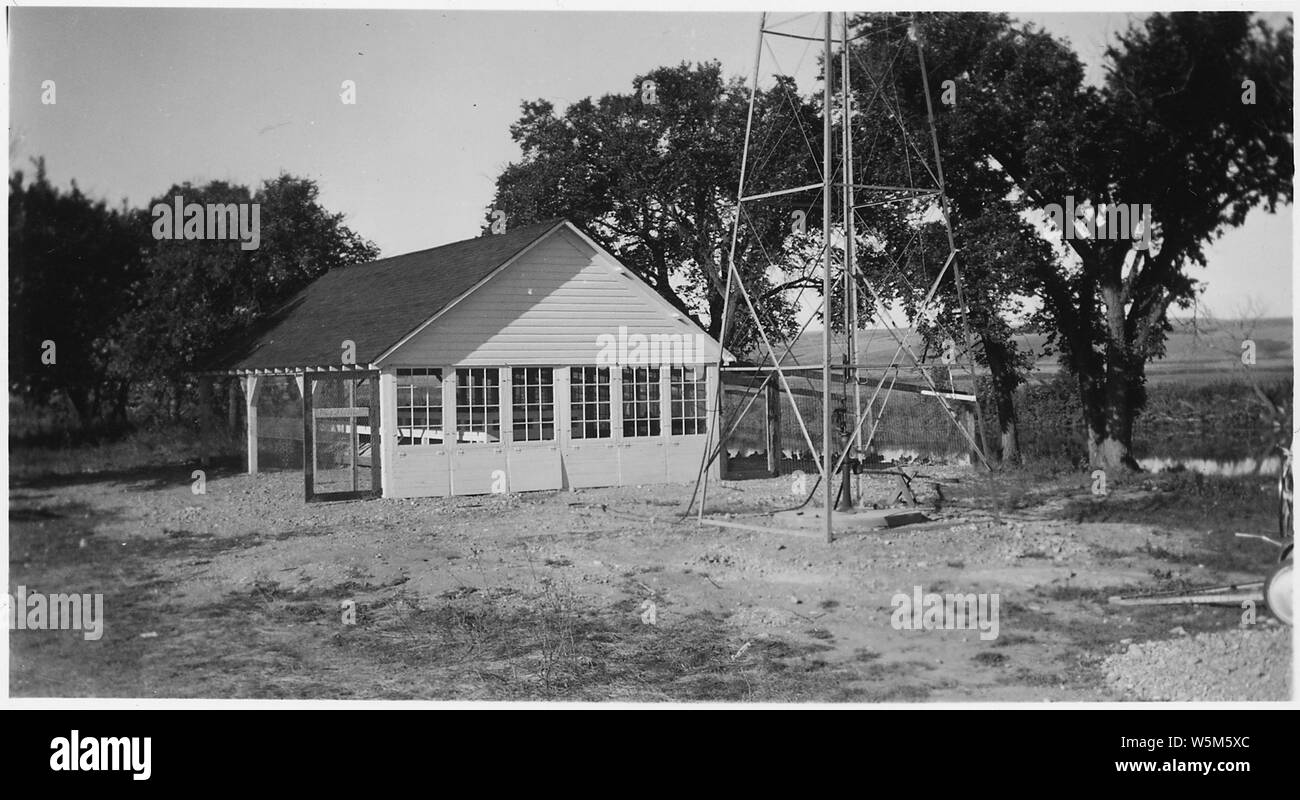 Duck hospital. Upper Souris NWR, North Dakota; Scope and content: Two ...