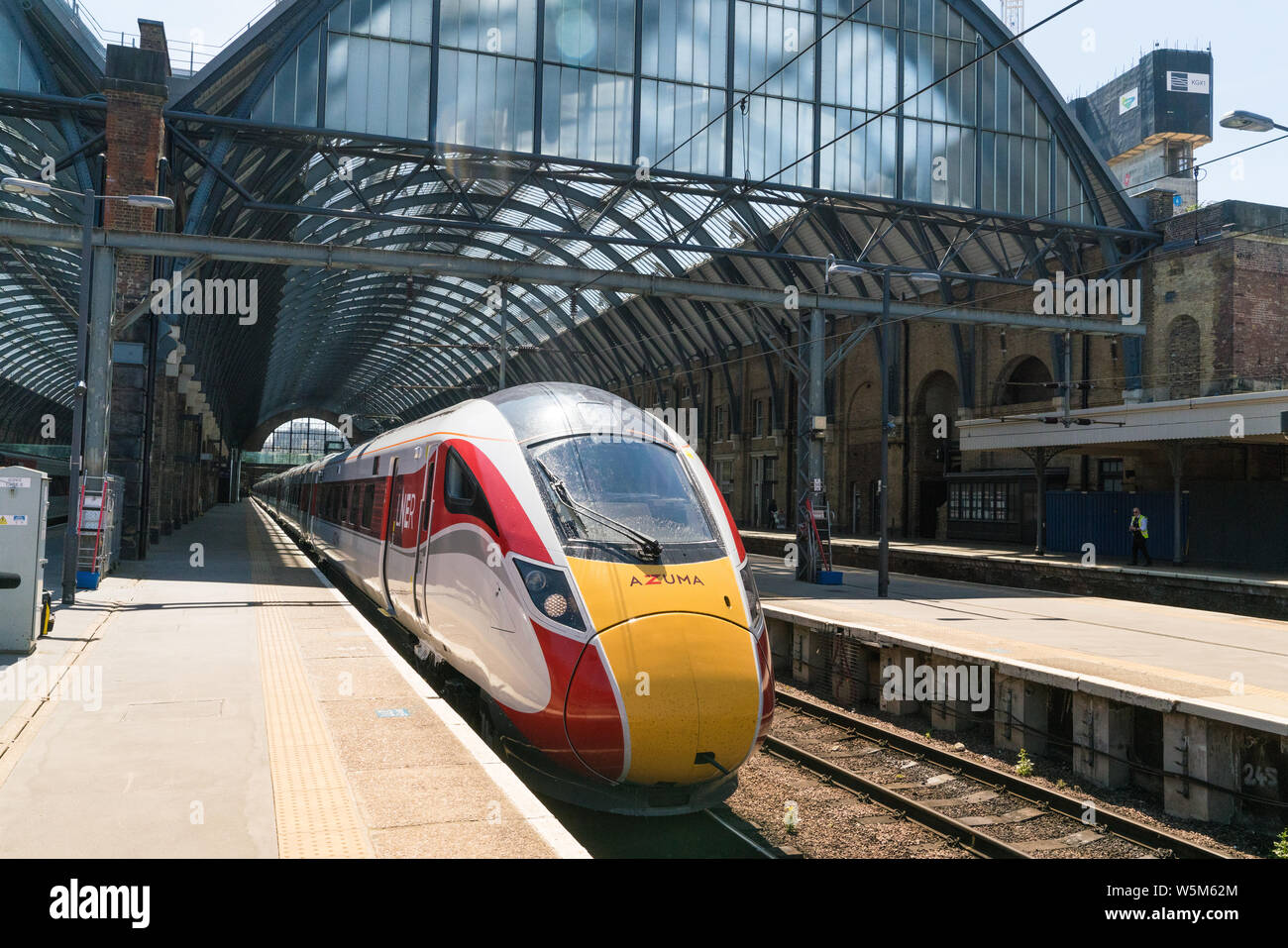 LNER launches Hitachi Azuma trainsets at King's Cross Stock Photo - Alamy