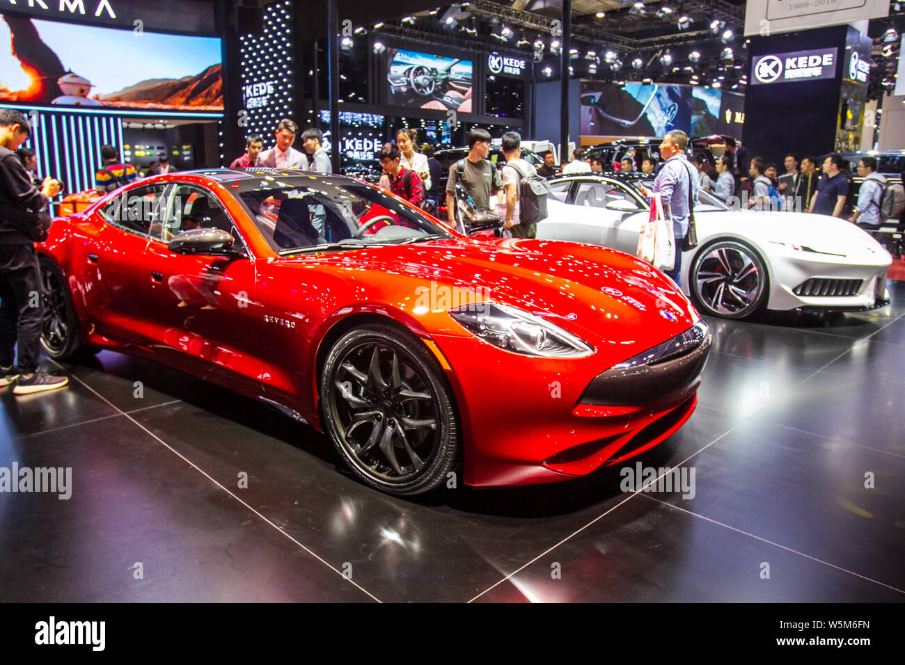 A Karma Revero GT is on display during the 18th Shanghai International ...