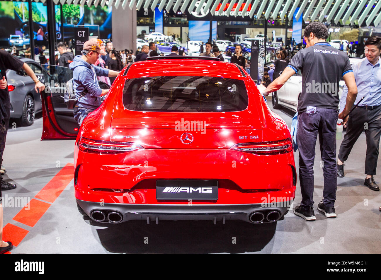 --FILE--A Mercedes-Benz AMG is on display during the 18th Shanghai ...