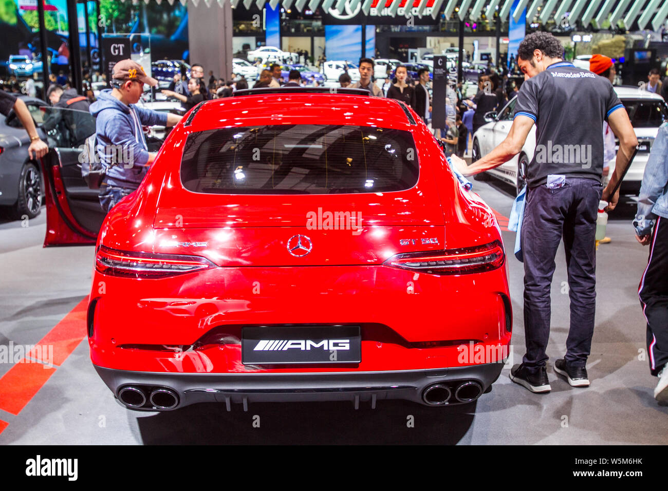 --FILE--A Mercedes-Benz AMG is on display during the 18th Shanghai ...