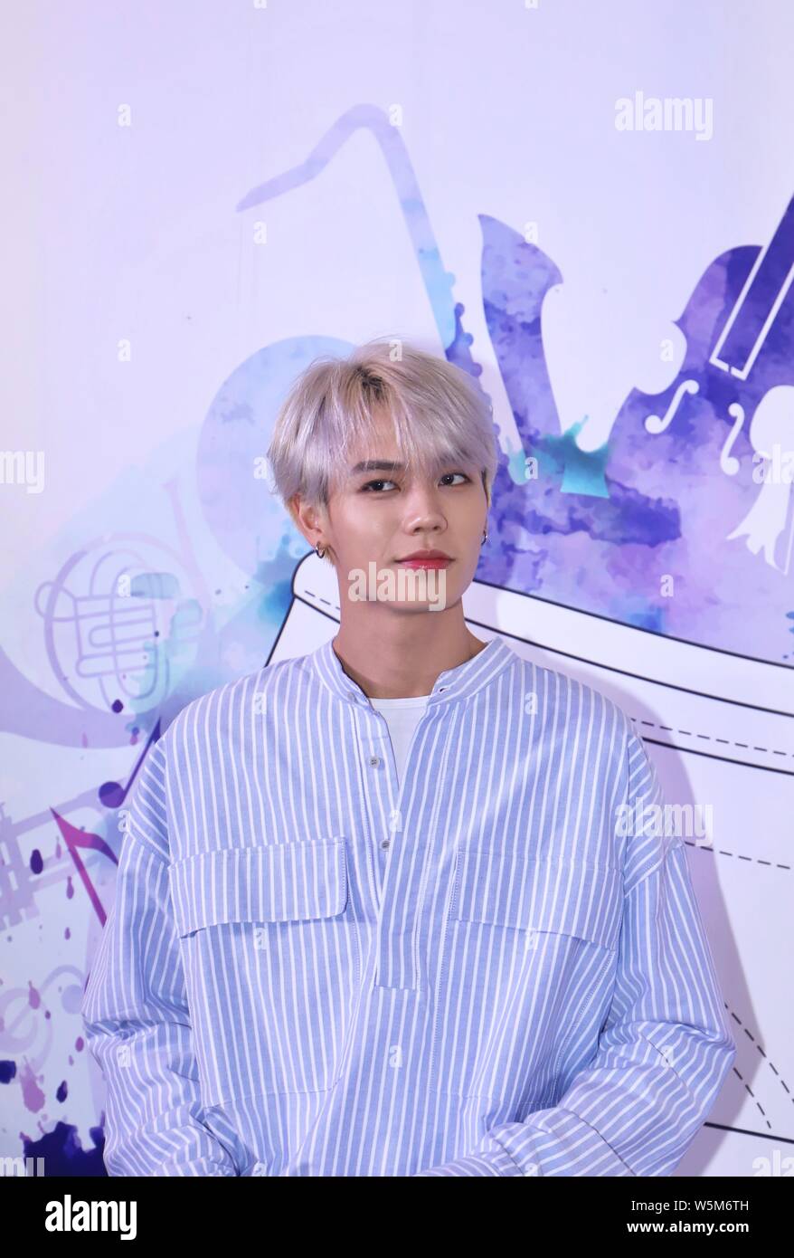 Taiwanese singer Lin Yanjun, also known as Evan Lin, attends a Superga ...