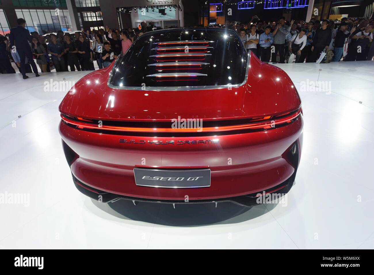 A BYD E-SEED GT All-Electric Supercar is displayed during the 18th Shanghai International ...