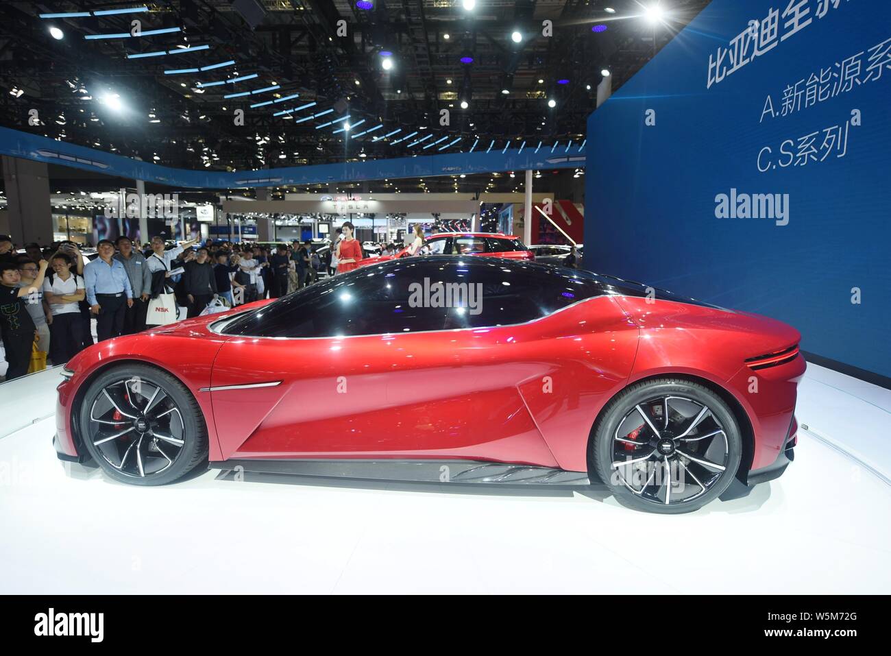 A BYD E-SEED GT All-Electric Supercar is displayed during the 18th ...