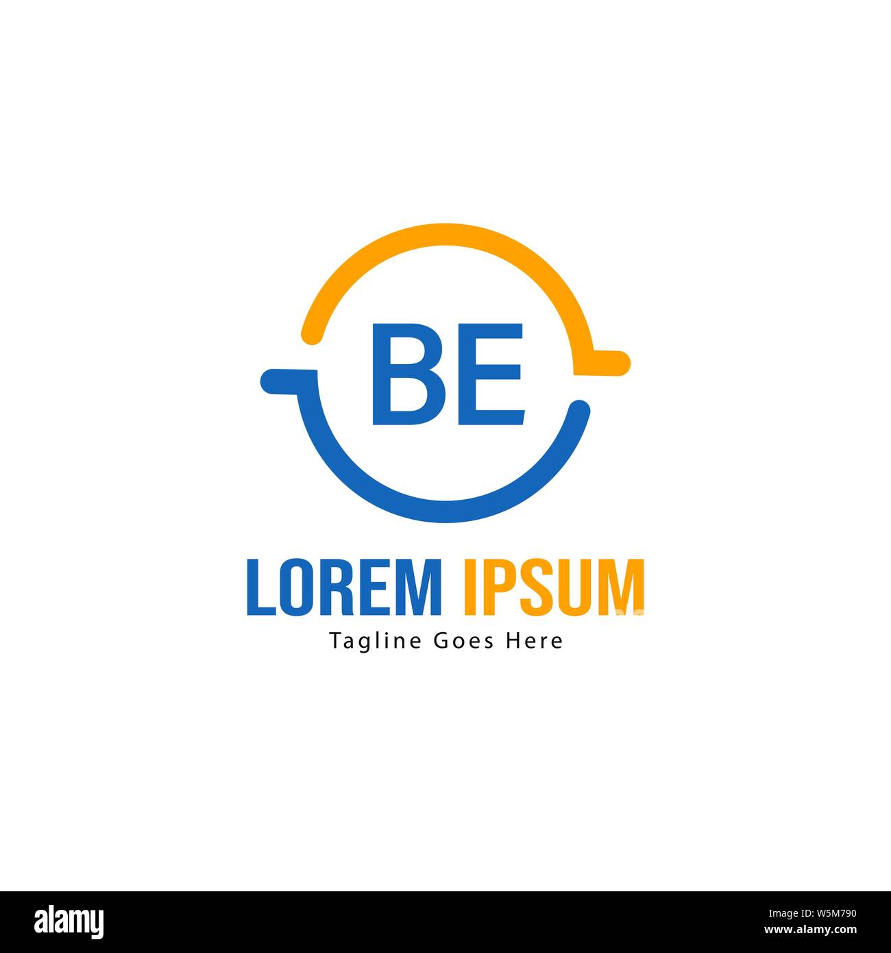 BE Letter Logo Design. Creative Modern BE Letters Icon Illustration ...