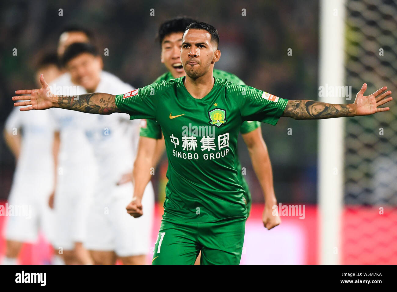 Spanish football player Jonathan Viera of Beijing Sinobo Guoan ...