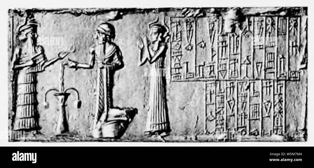 Cylinder seal of Shulgi Stock Photo - Alamy