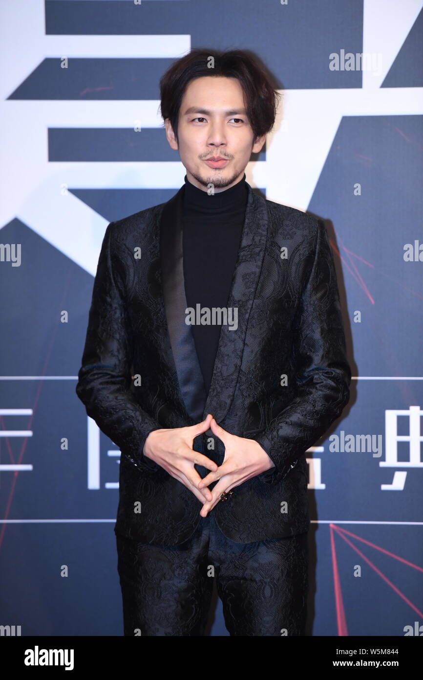 --FILE--Hong Kong actor Wallace Chung or Chung Hon-leung arrives on the ...