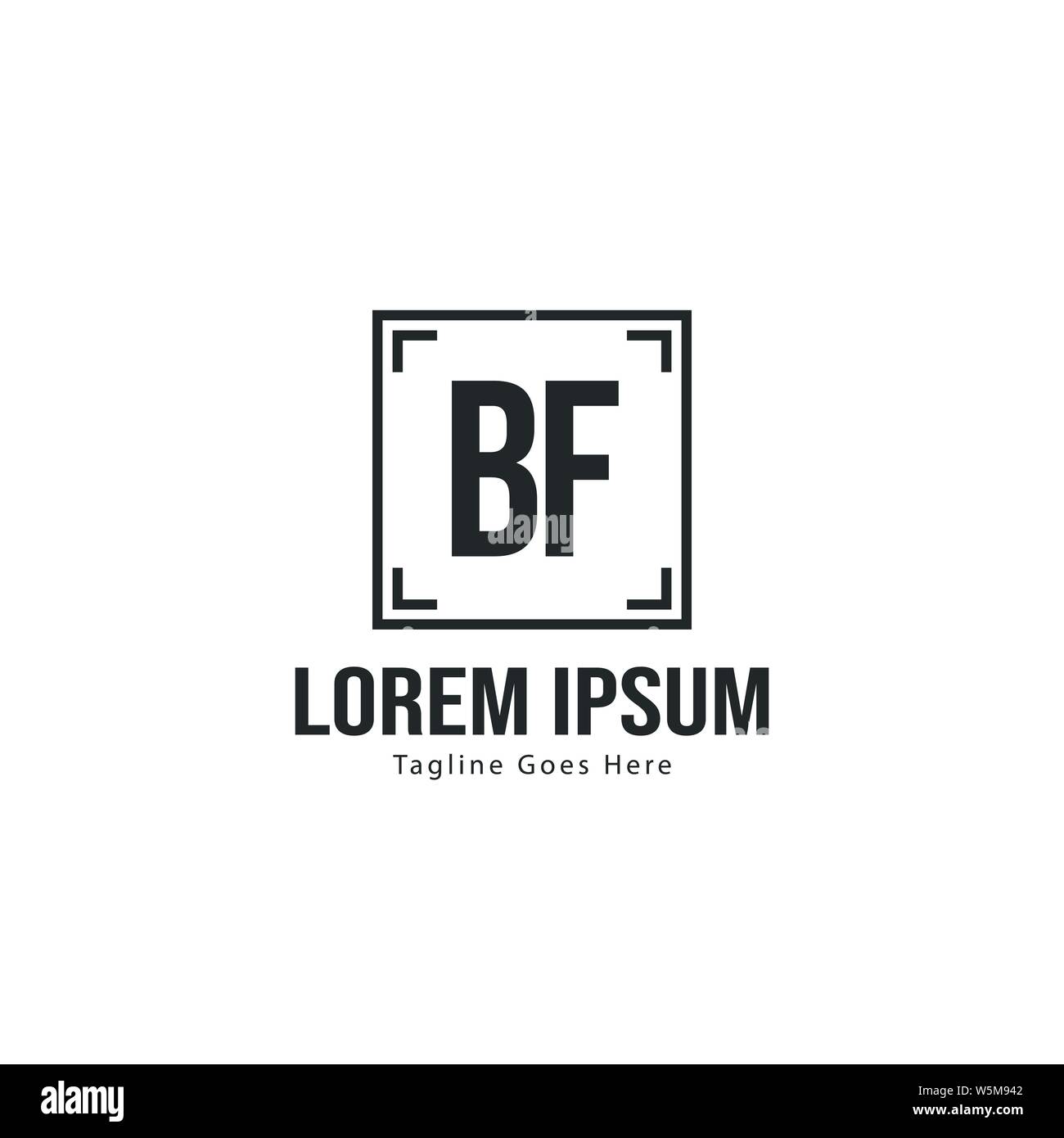 BF Letter Logo Design. Creative Modern BF Letters Icon Illustration ...