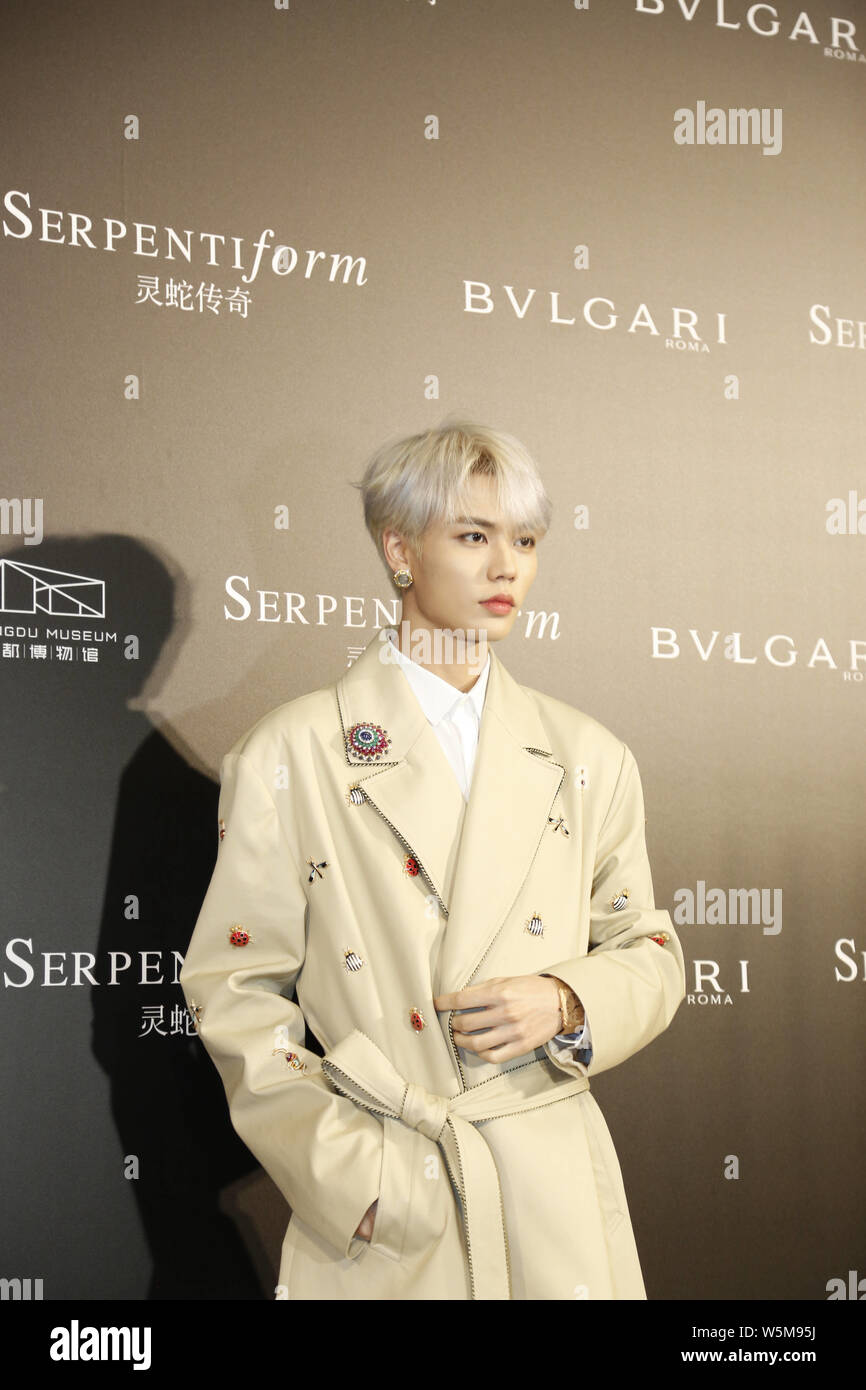 Taiwanese singer Lin Yanjun, also known as Evan Lin, of Chinese boy ...