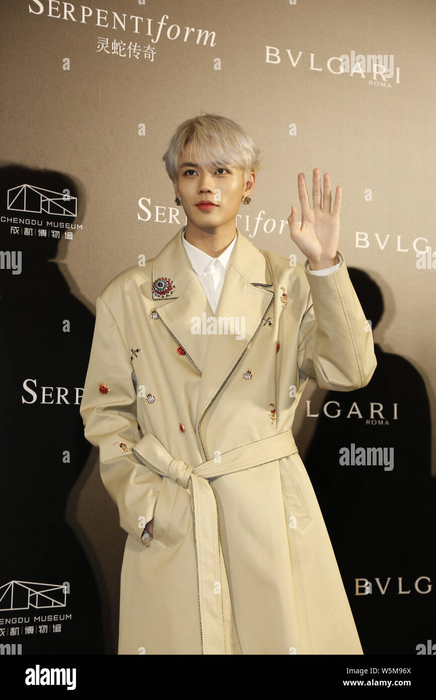 Taiwanese singer Lin Yanjun, also known as Evan Lin, of Chinese boy ...