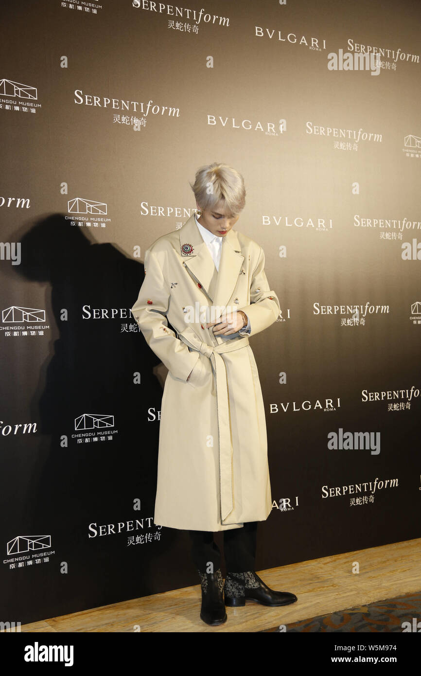 Taiwanese singer Lin Yanjun, also known as Evan Lin, of Chinese boy ...