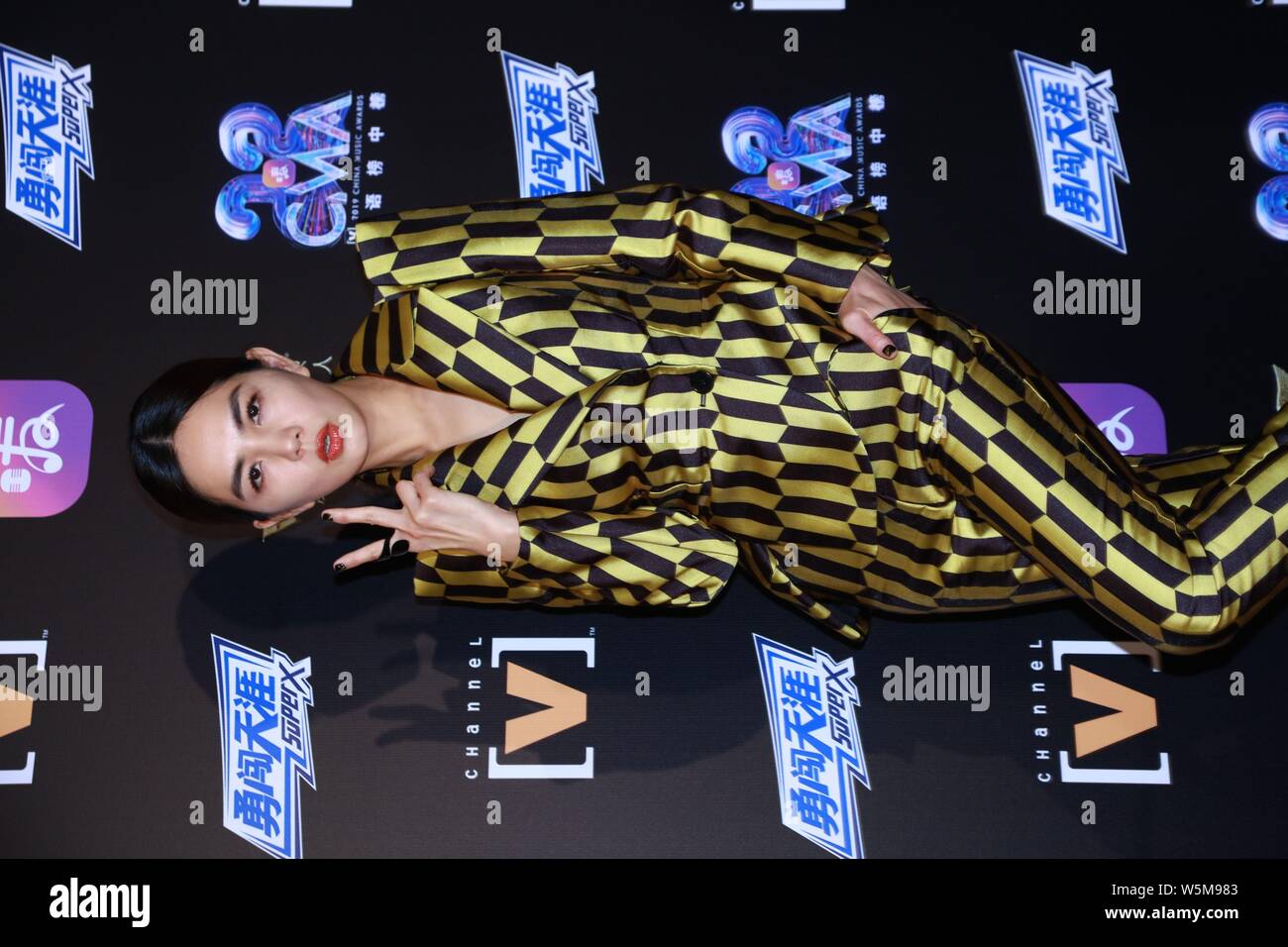 Ella Chen Chia-hwa of Taiwanese girls group S.H.E poses with her ...
