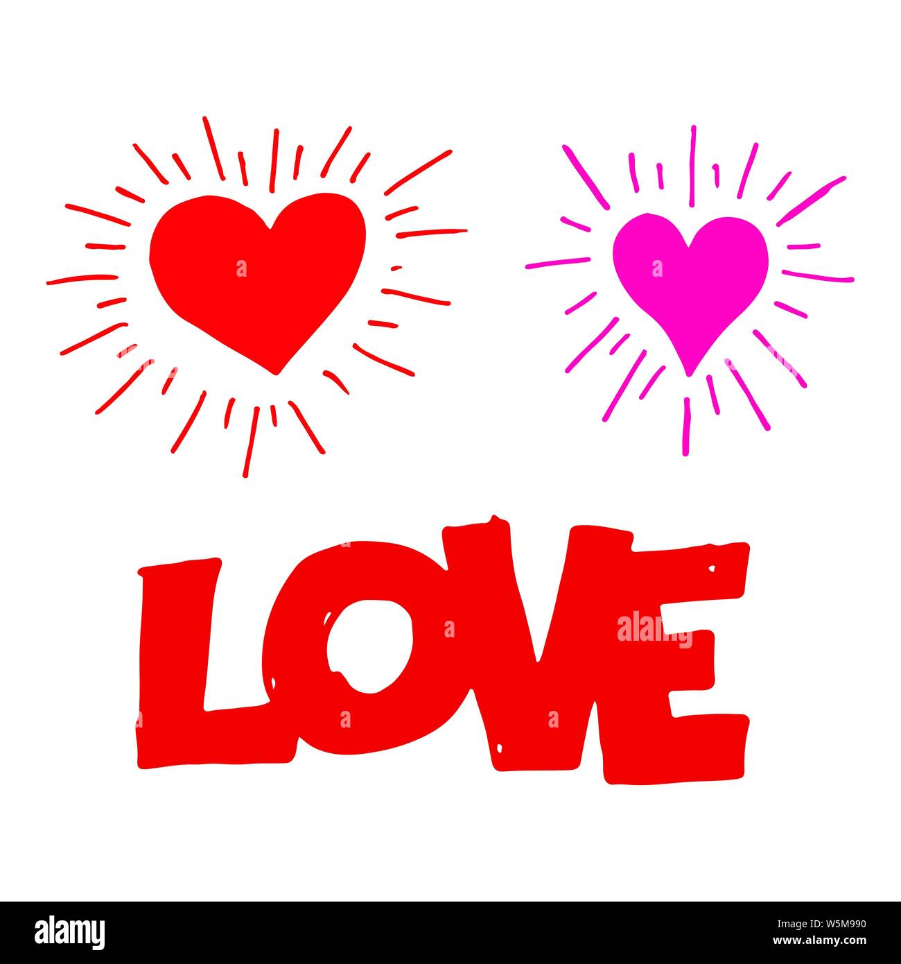 hand draw heart icon Stock Vector Image & Art - Alamy