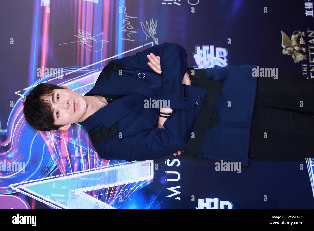 Chinese mainland's pop music male singer and actor Liu Yuning poses as ...