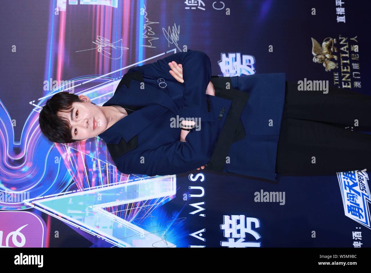 Chinese mainland's pop music male singer and actor Liu Yuning poses as ...