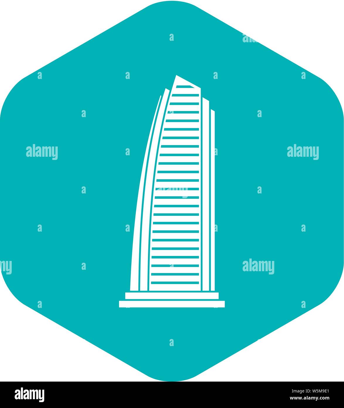Skyscraper icon, simple style Stock Vector Image & Art - Alamy