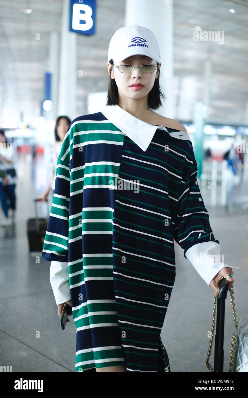 Chinese singer and actress Victoria Song or Song Qian arrives at the ...