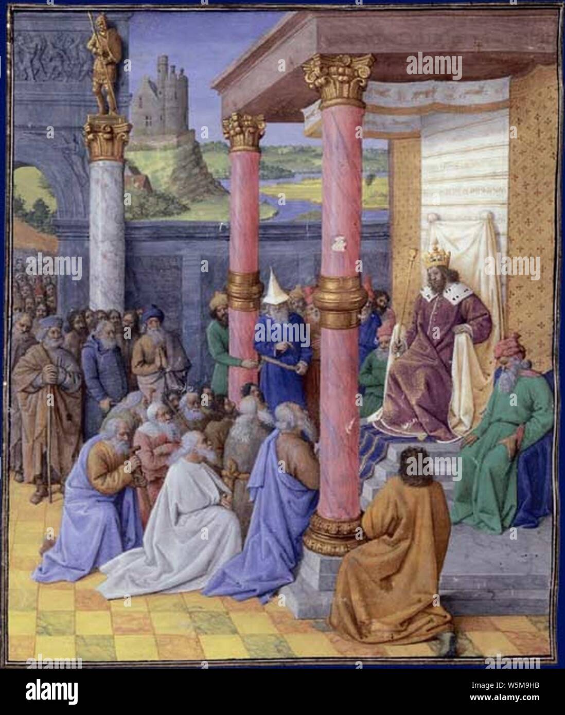 Cyrus II le Grand et les Hébreux Stock Photo - Alamy