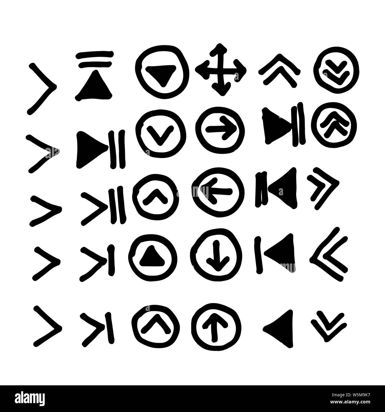 Hand drawn Arrow icon Stock Vector Image & Art - Alamy