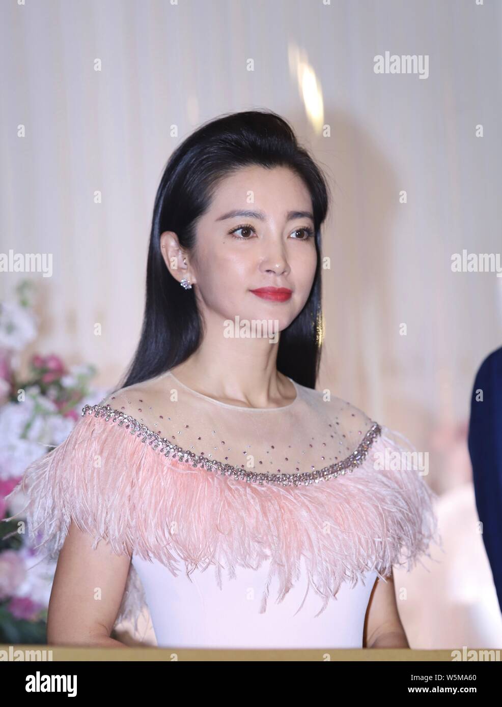Chinese actress Li Bingbing attends the ribbon-cutting ceremony for ...