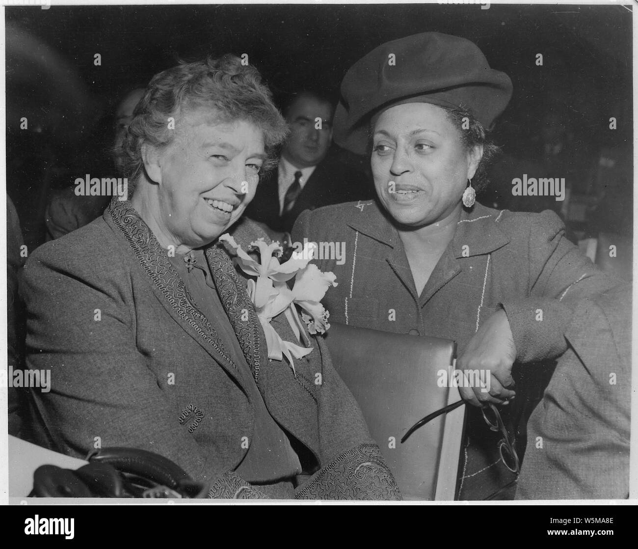 Eleanor roosevelt united nations Black and White Stock Photos & Images ...