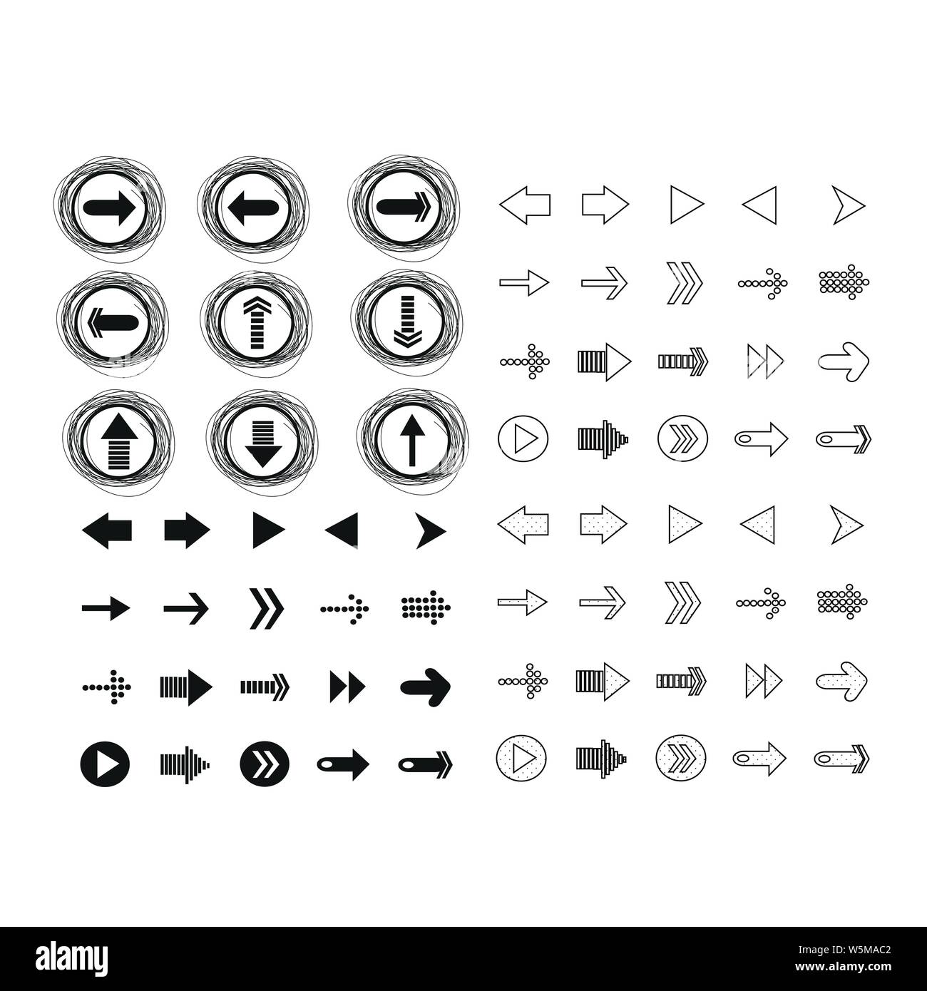 arrow icons Vector illustration Stock Vector Image & Art - Alamy