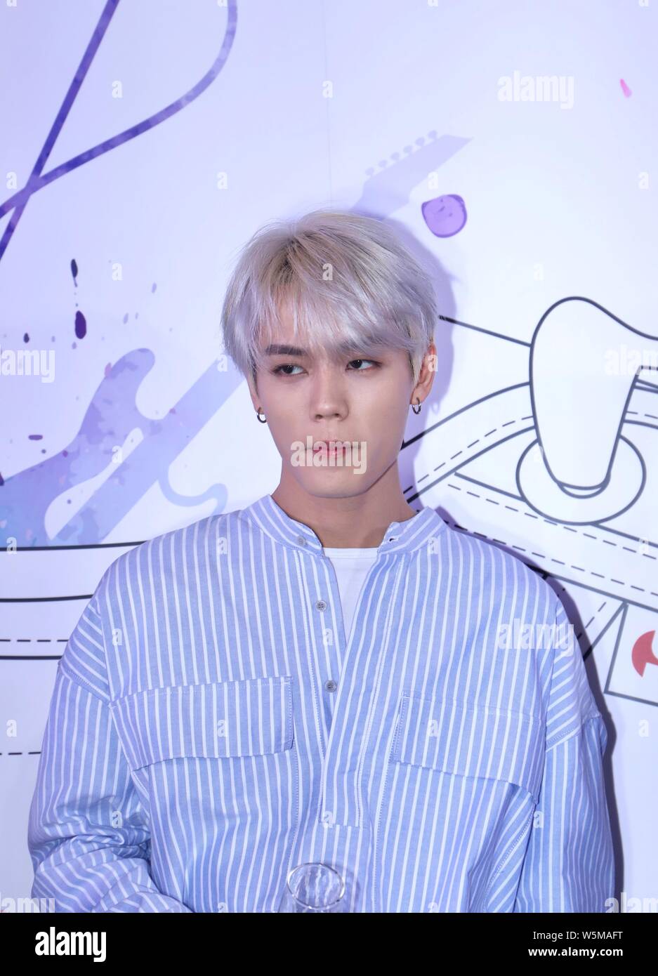 Taiwanese singer Lin Yanjun, also known as Evan Lin, attends a Superga ...