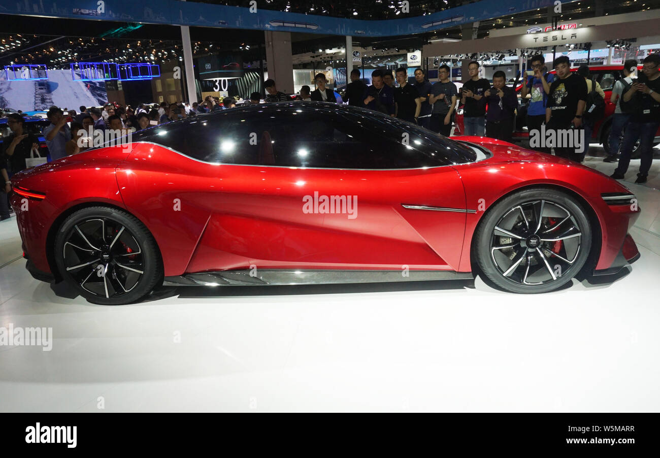 A BYD E-SEED GT All-Electric Supercar is displayed during the 18th ...