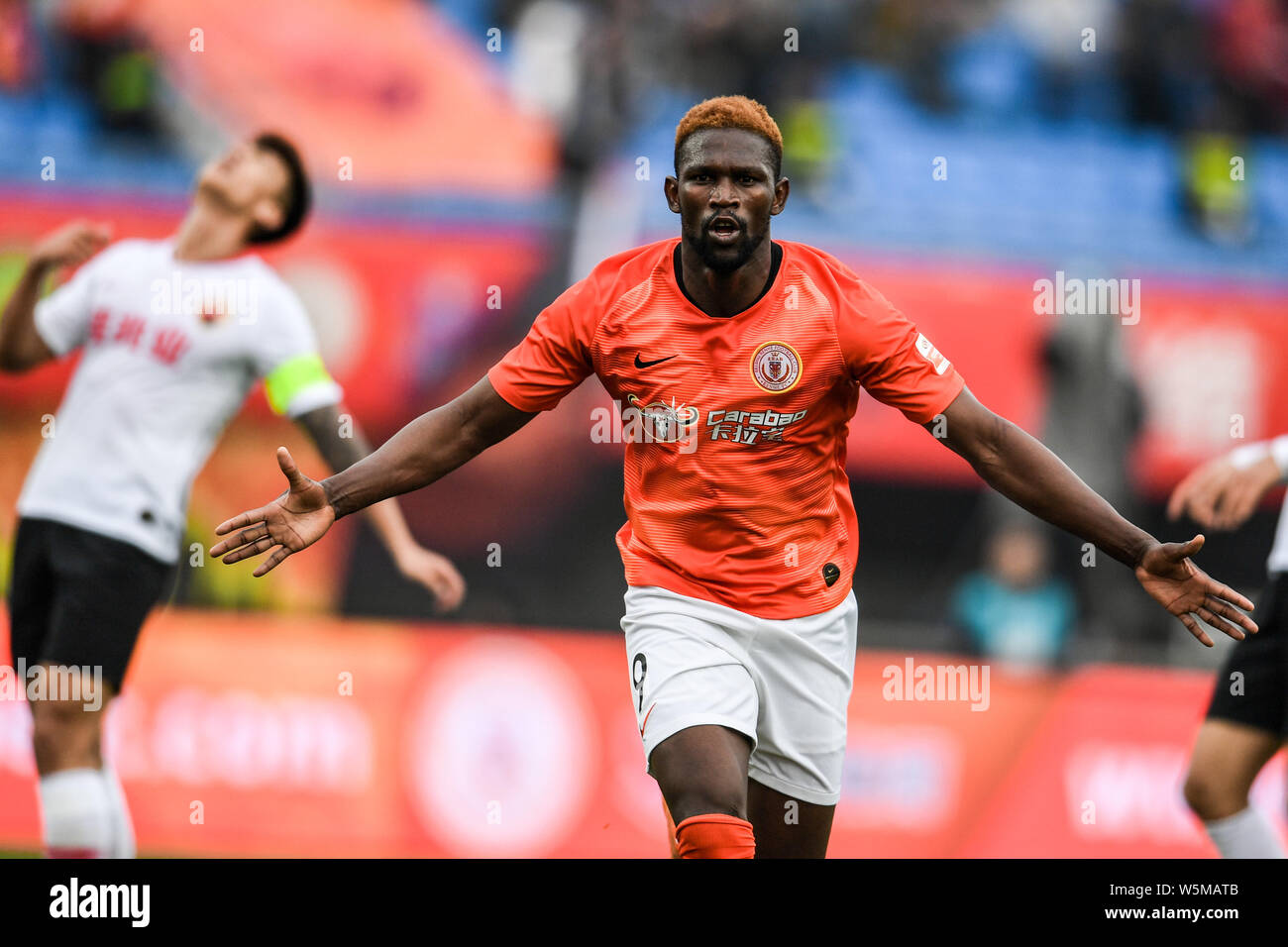Senegalese football player Makhete Diop of Beijing Renhe F.C ...