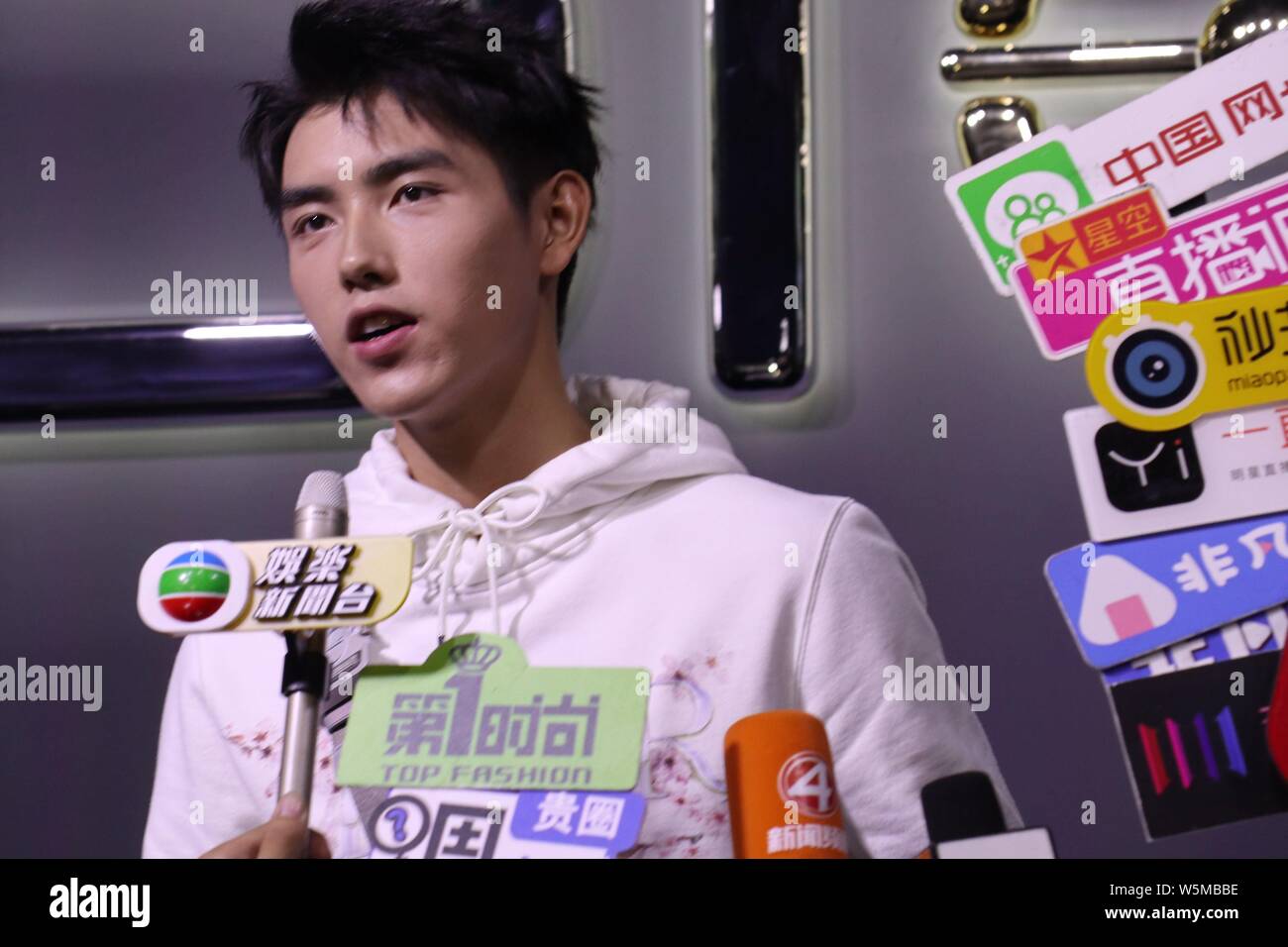 Chinese actor Chen Feiyu attends the opening cocktail party for the pop ...