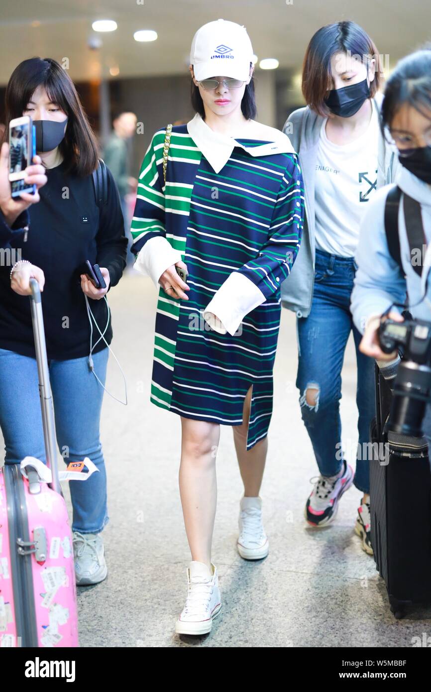 Chinese singer and actress Victoria Song or Song Qian arrives at the ...