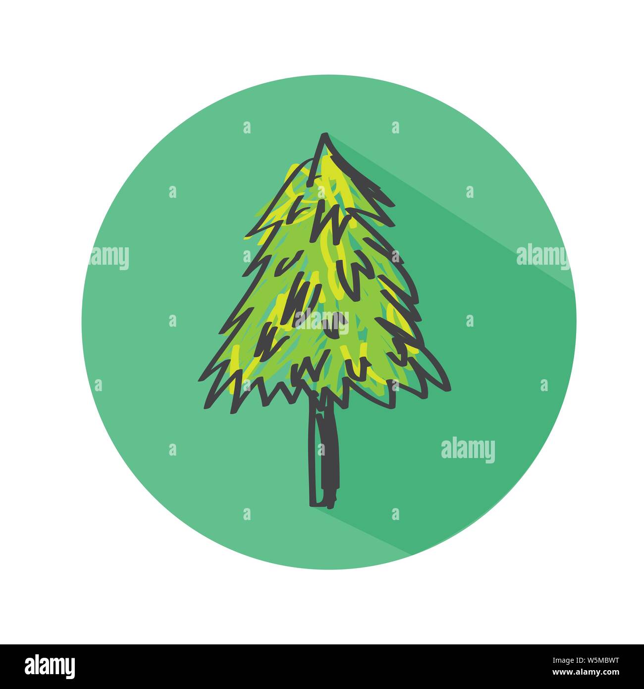 Hand drawn tree icon Stock Vector Image & Art - Alamy