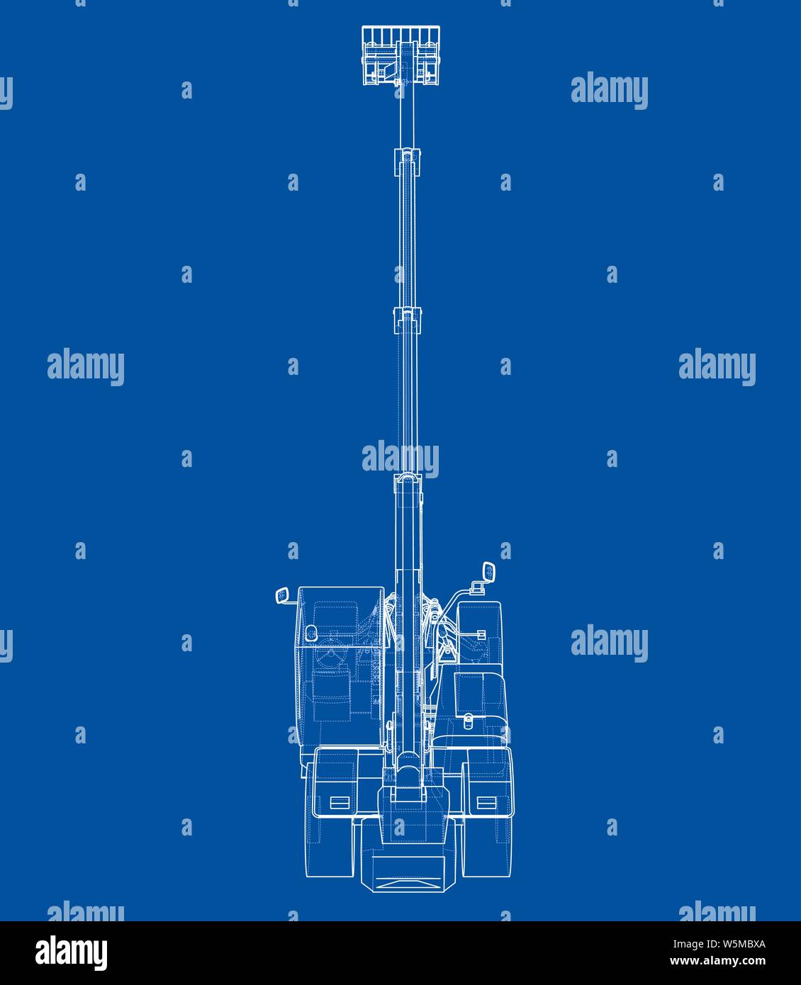 Forklift concept. Vector rendering of 3d Stock Vector Image & Art - Alamy