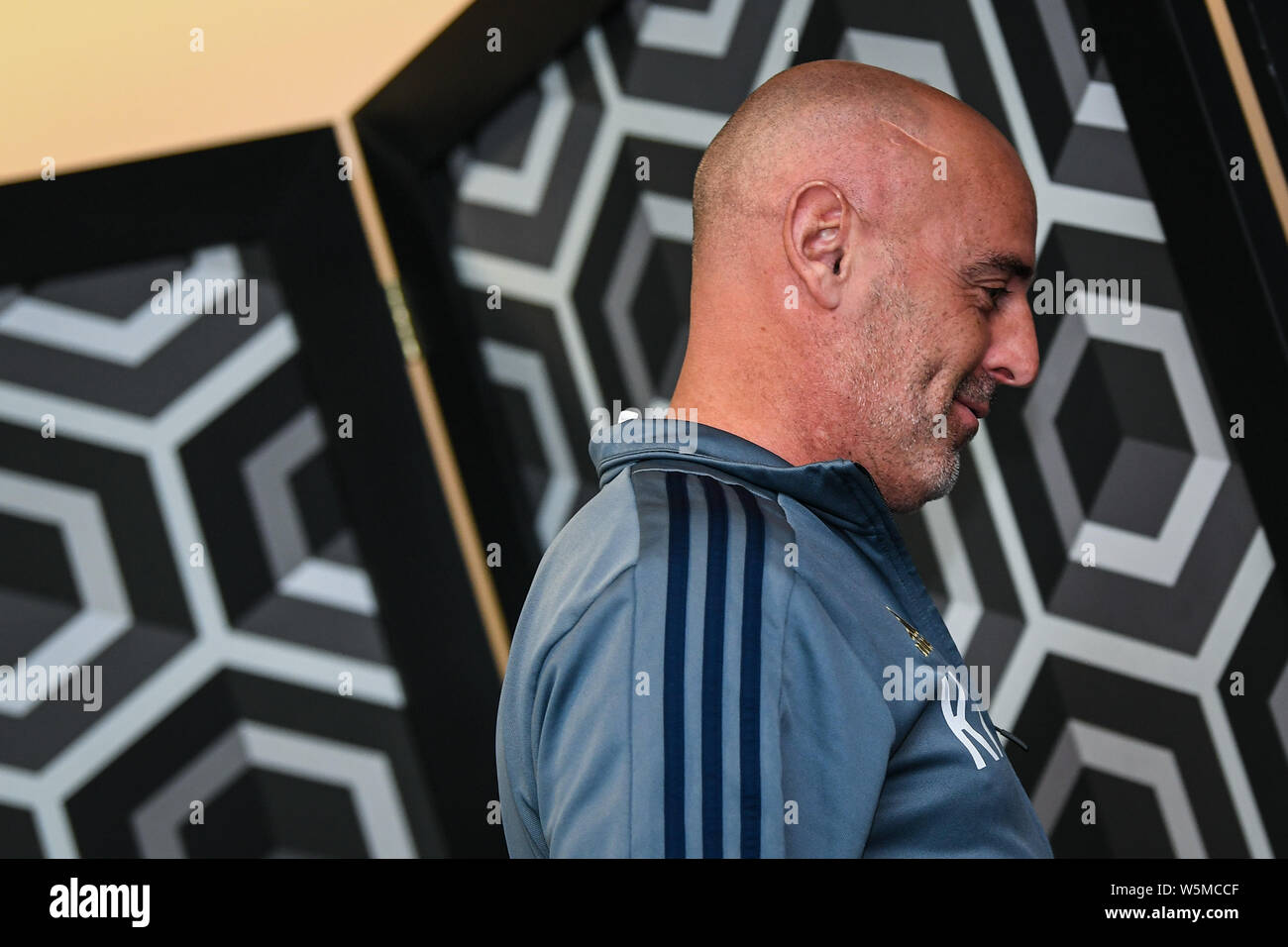 Head coach Kevin Muscat of Australia's Melbourne Victory FC attends a ...