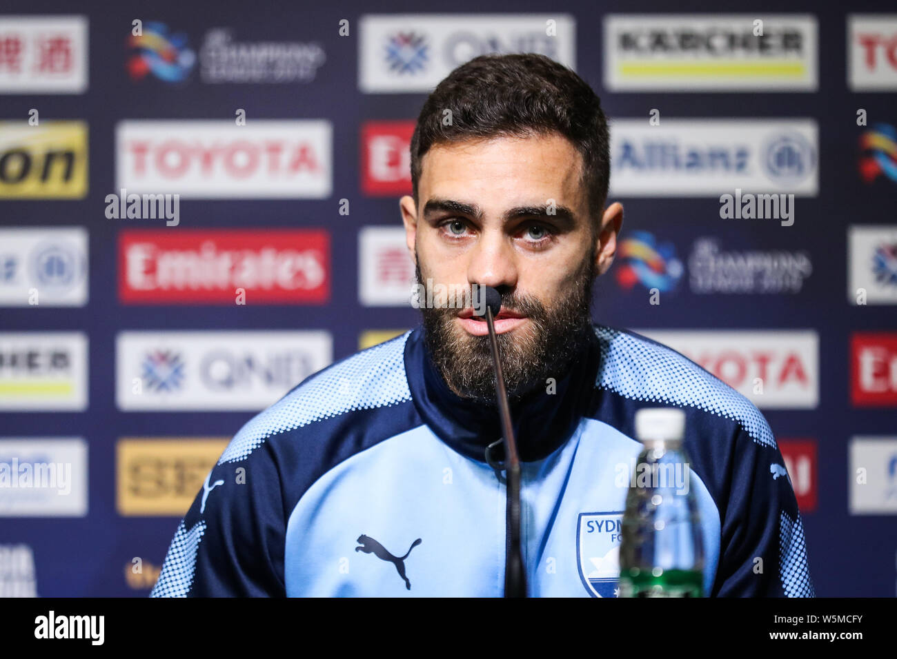 Anthony Caceres of Australia's Sydney FC attends a press conference ...