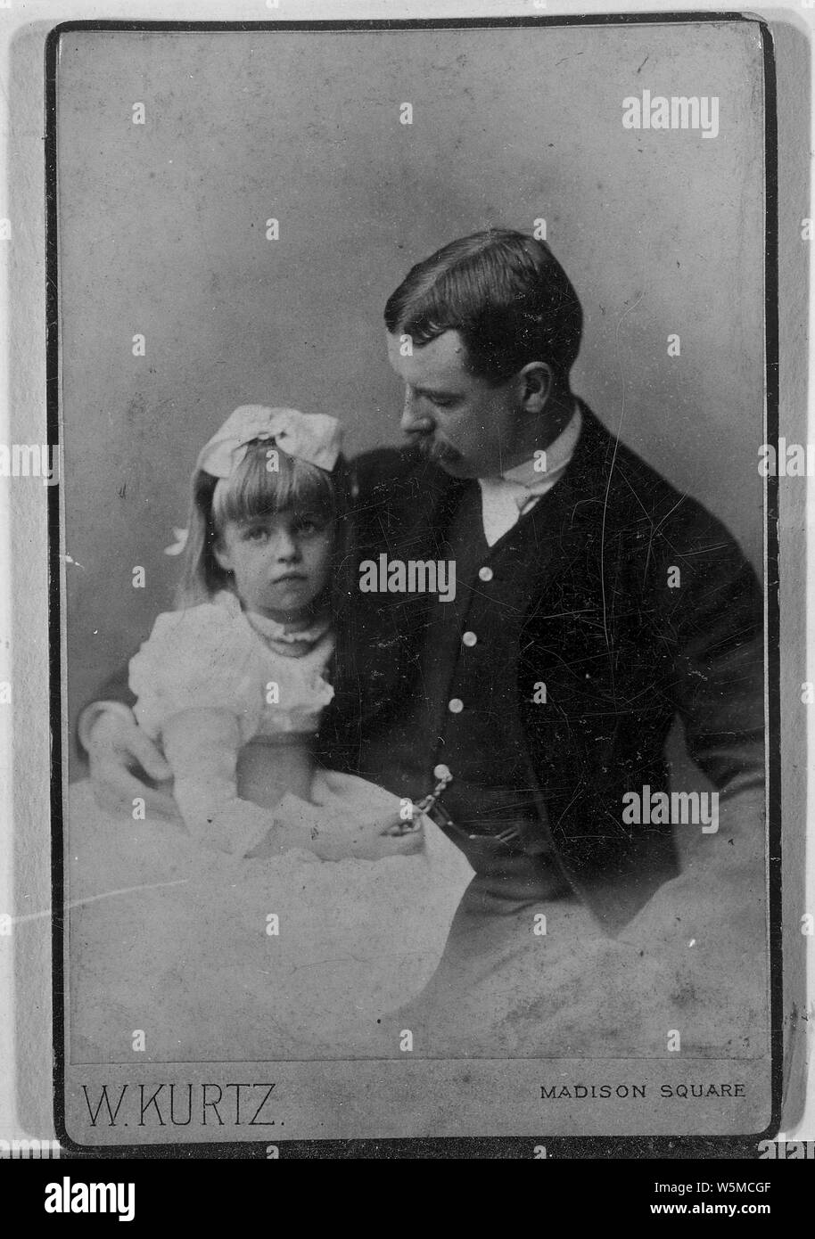 Eleanor Roosevelt and her father Elliott in New York City Stock Photo ...