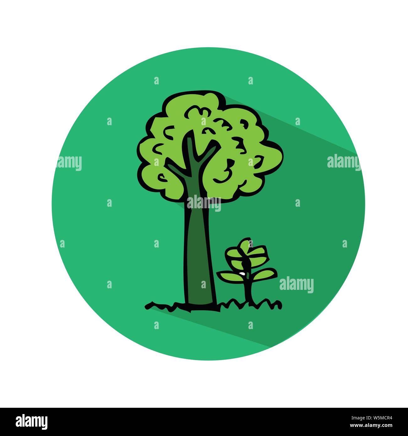 Hand drawn tree icon Stock Vector Image & Art - Alamy