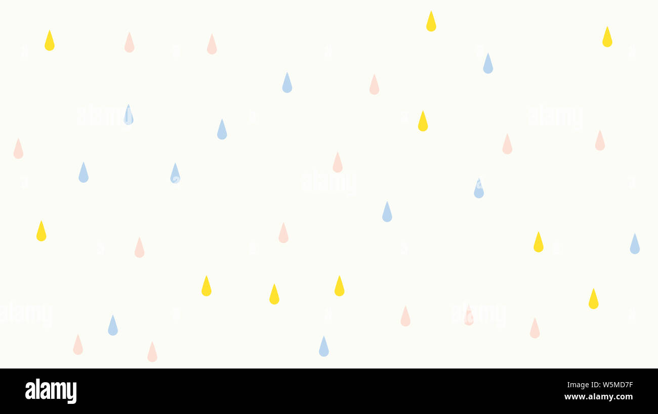 Abstract kawaii Rain drops colorful background. Soft gradient pastel ...