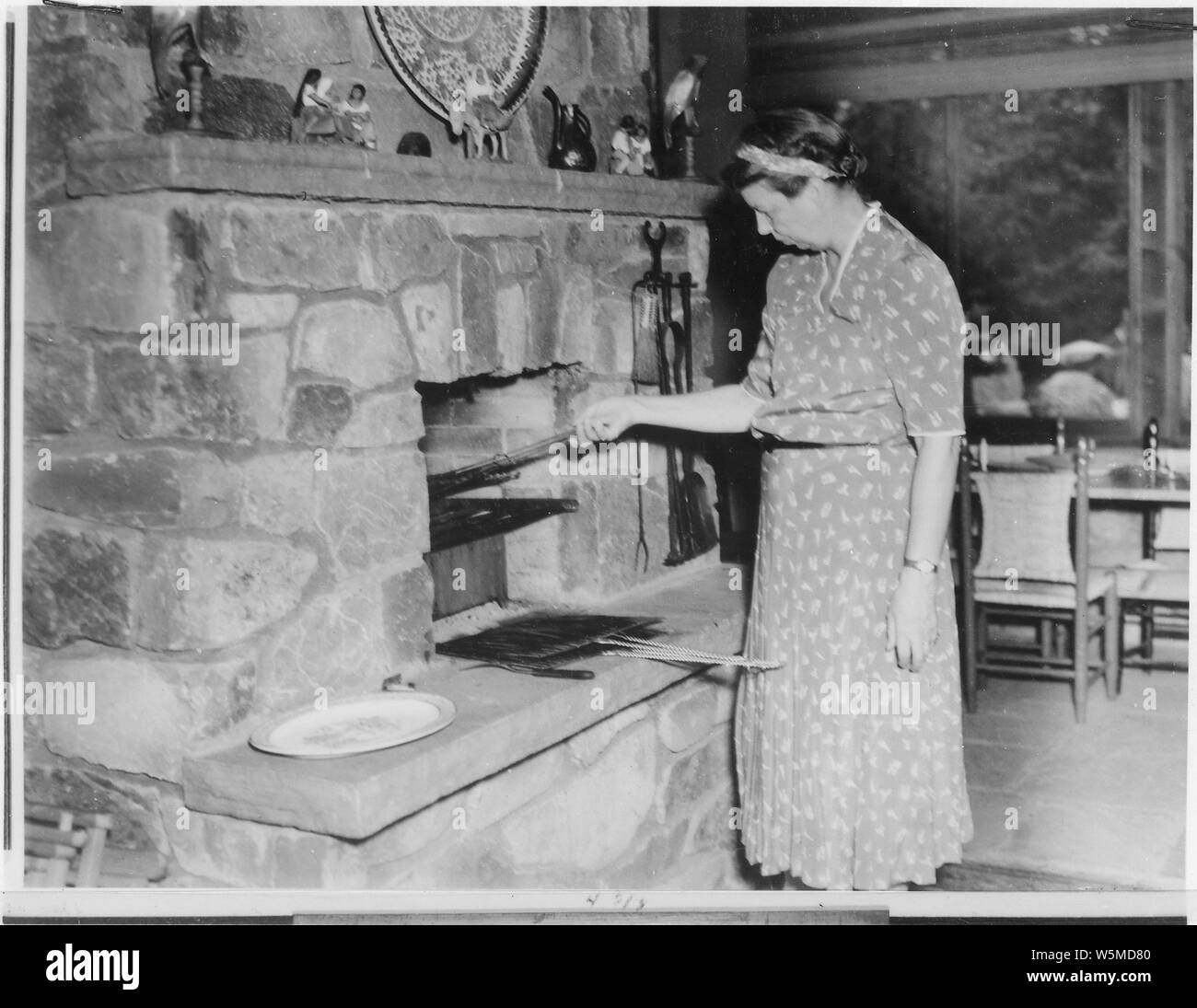 Eleanor Roosevelt at Val,Kill Hyde Park Stock Photo - Alamy