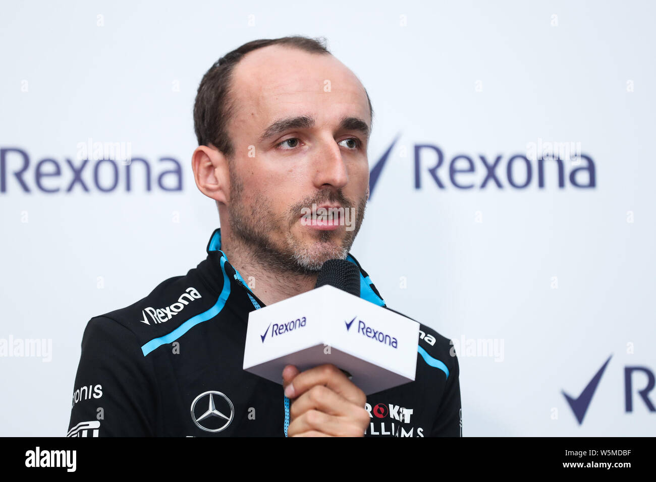 Polish Formula One driver Robert Kubica attends the Rexona brand event ...