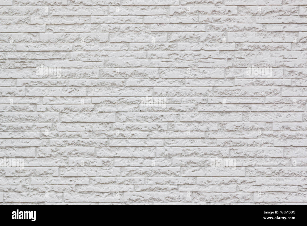 Modern White brick wall texture for background Stock Photo - Alamy