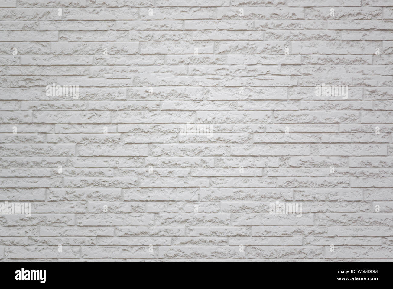 Modern White brick wall texture for background Stock Photo - Alamy