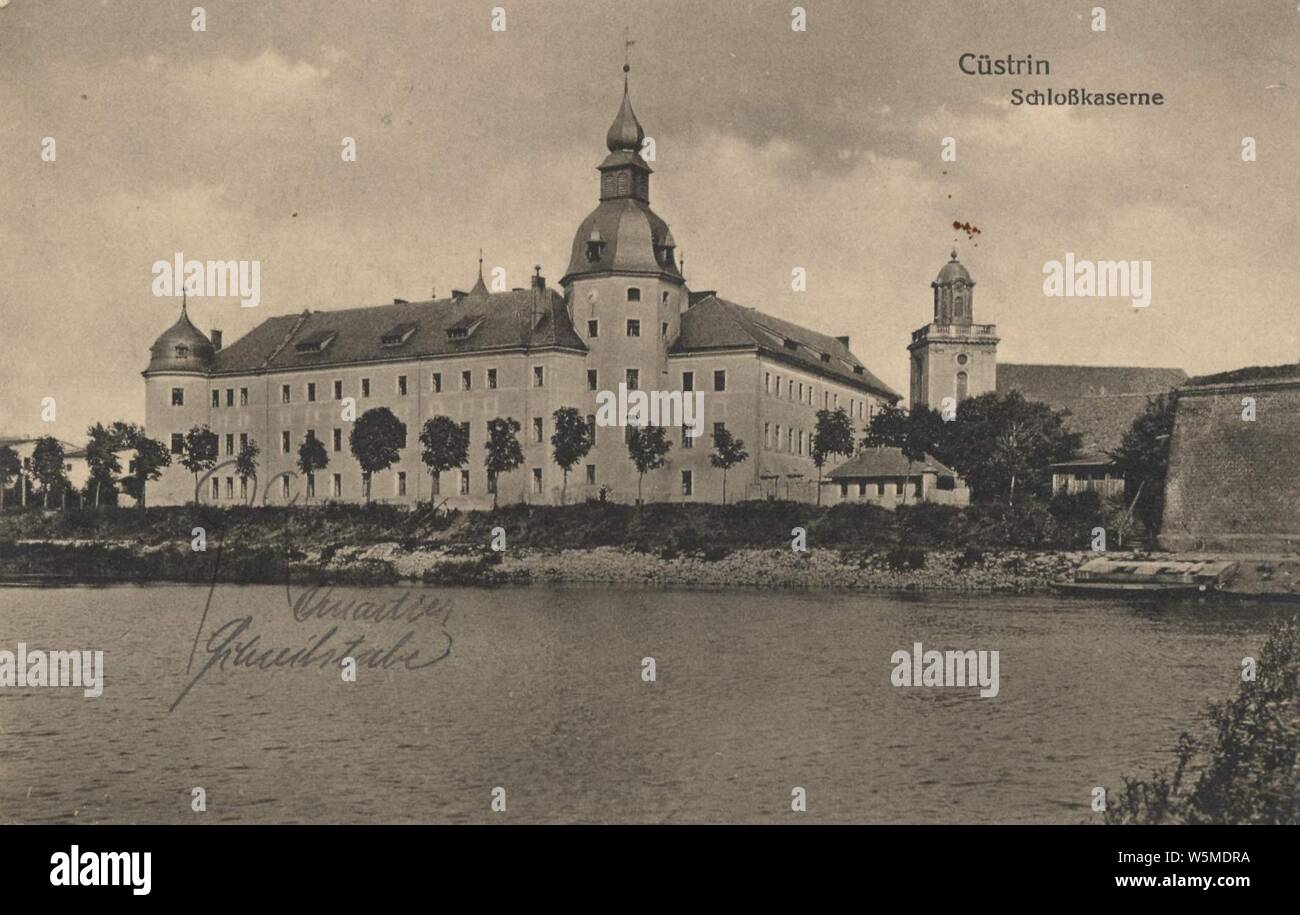 Cüstrin N. M., Ostbrandenburg - Schlosskaserne Stock Photo - Alamy