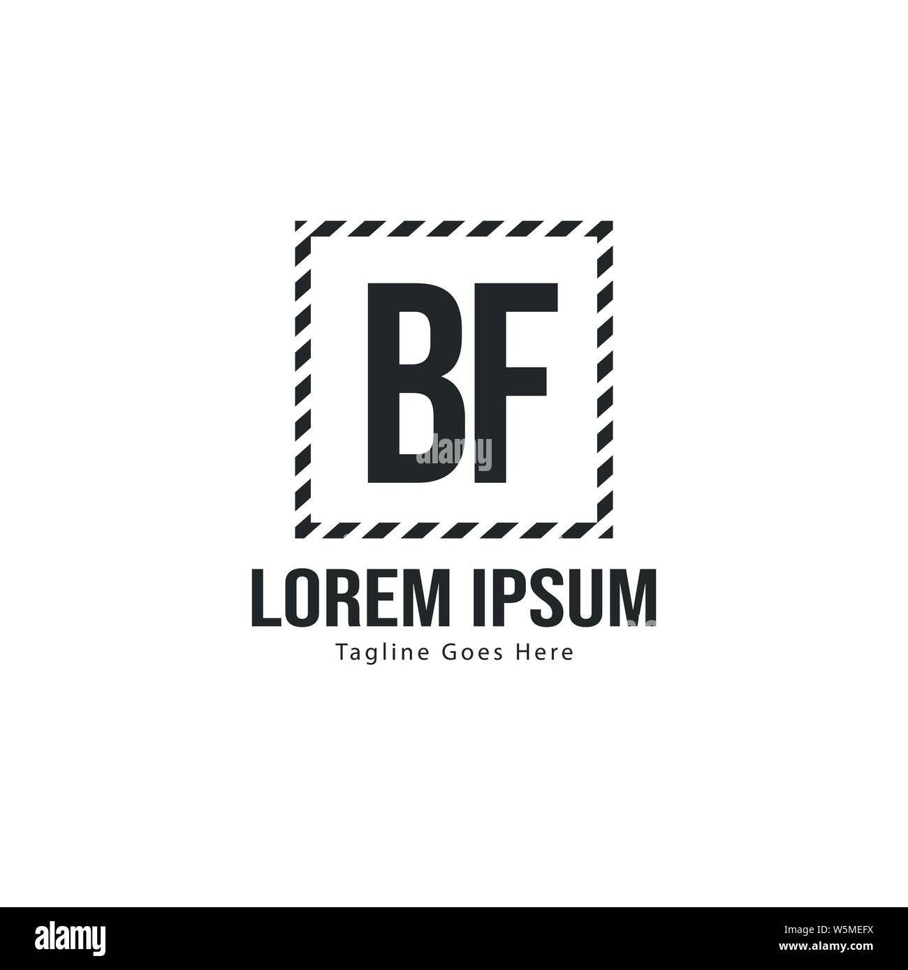 BF Letter Logo Design. Creative Modern BF Letters Icon Illustration ...