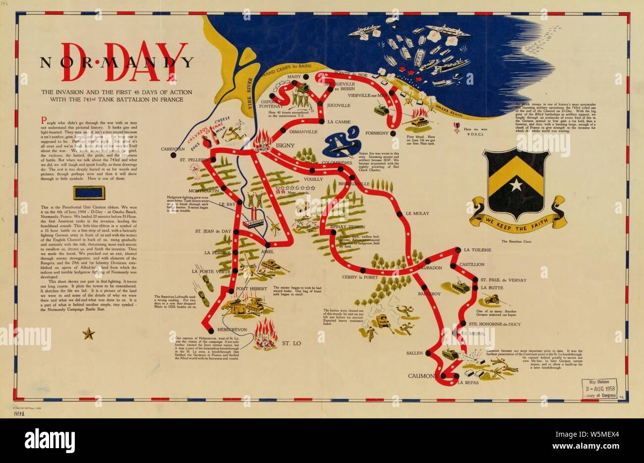 D-day Normandy - the invasion and the first 48 days of action with the ...